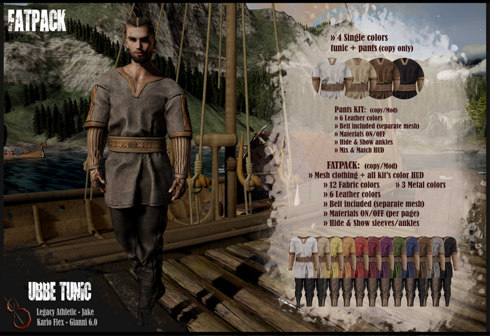 Second Life Marketplace Rks Tunic Ubbe Fatpack